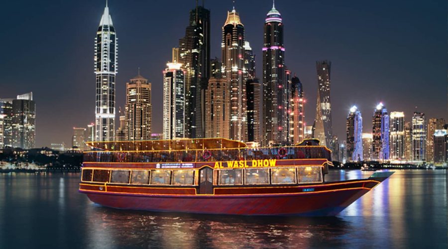 Al Wasl Dhow Cruise Dinner Marina Dubai | Waterfront Dining